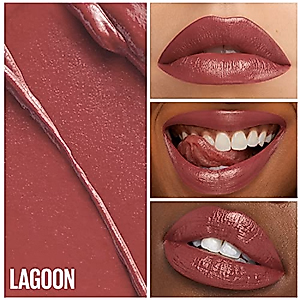 Maybelline Green Edition Butter Cream High-Pigment Bullet Lipstick, Lagoon, Mauve, 0.12 oz