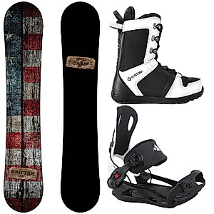 Camp Seven Package Drifter CRCX Snowboard-163 cm Wide-System MTN Binding XL-System APX Snowboard Boots 13
