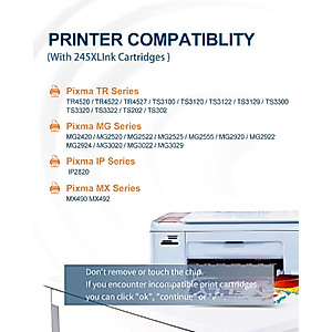 COMBUY 245XL 246XL Combo Pack Remanufactured Ink Cartridge Replacement for Canon 245XL 246XL Ink for MG2522 MX490 TR4520 MX492 TS3322 TR4522 TS3122 TS202 MG2922 Printer (Black, Tri-Color, 2-Pack)