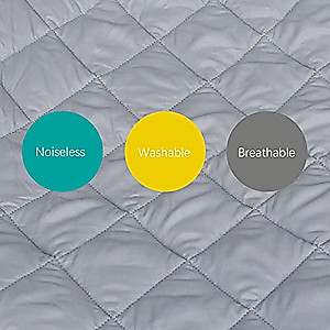 Sheet for Regalo My Cot Portable Toddler Bed, Joovy Travel Cot (Sheet Only, Bed not Included), Soft Child Travel Cot Padded Cover, Grey