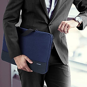 Ytonet Laptop Sleeve Case 15.6 Inch, Slim Water Resistant TSA Laptop Cover with Handle Protective Computer Carrying Case Compatible with HP Dell Lenovo Asus Notebooks, Dark Blue