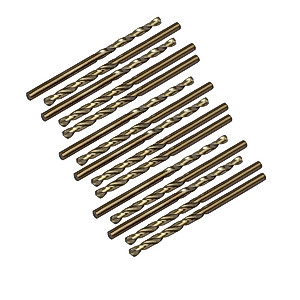 uxcell 3.3mm Drilling Dia HSS Cobalt Metric Spiral Twist Drill Bit Rotary Tool 15pcs