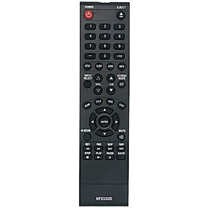 New NF033UD Replaced Remote Applicable for Sylvania Emerson TV DVD Player LD190SS1 LD190SS2 LD195SSX LD320SS1 LD320SS2 LD320SSX LD370SSX LD190EM1 LD190EM2 LD260EM2 LD320EM2 A9DF1UH