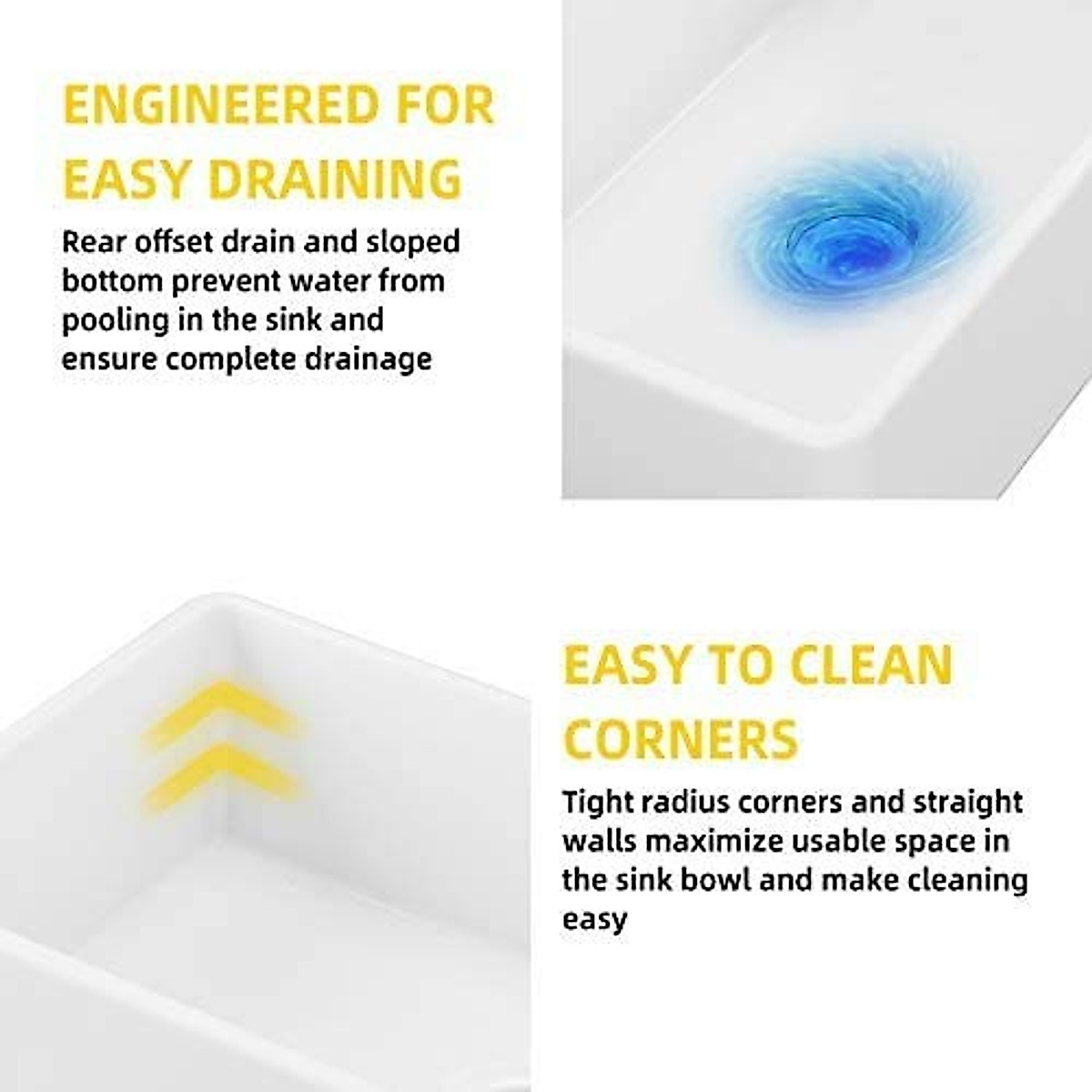 Latoscana 33" Reversible Fireclay Farmhouse Sink LFS3318W