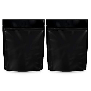 Loud Lock Mylar Bags Smell Proof 1 Gram All Black - 100 Count 4.125" X 3.35" 6mill Thickness - Packaging Bags - Mylar Bags For Food Storage - Resealable Bags - Smell Proof Bags - Dispensary Packaging