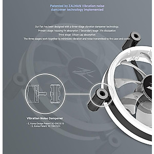 Zalman CNPS16X CPU Cooler w/Real aRGB 120mm Fans, Addressable RGB Top Cover, Corrugated Heatsink, 4 Heat Pipes, 180W TDP for Intel & AMD CNPS16X (White)