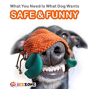 iEZZONE No Stuffing Dog Toys, Crinkle Dogs Toys Squeaky Dog Toys Cute Animal Plush Toys Teething Chew Toys for Puppy Small Medium Large Dog Toys Bulk 2.0