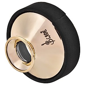 Sax Mute Lightweight Dampener Mute Saxophone Practice Noise Remove Music Instrument Part for Saxophone(Gold)