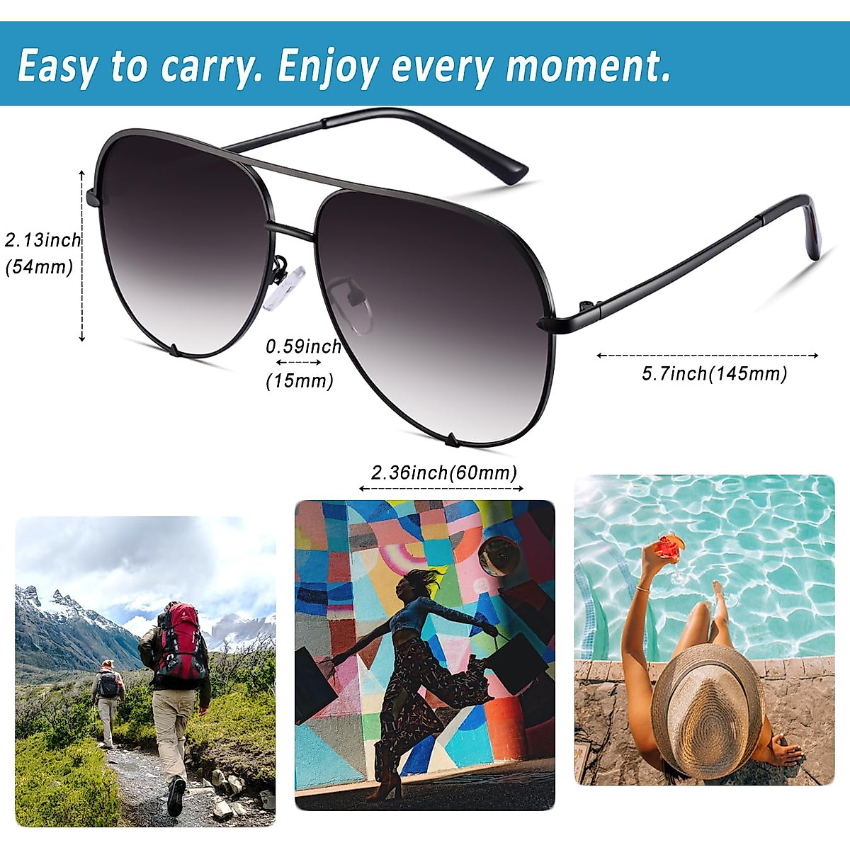 Mirrored Aviator Sunglasses For Men Women Fashion Designer UV400 Sun Glasses