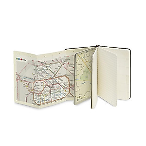 Moleskine Journey City Notebook, Berlin, Hard Cover, Pocket (3.5" x 5.5") Black, 220 Pages