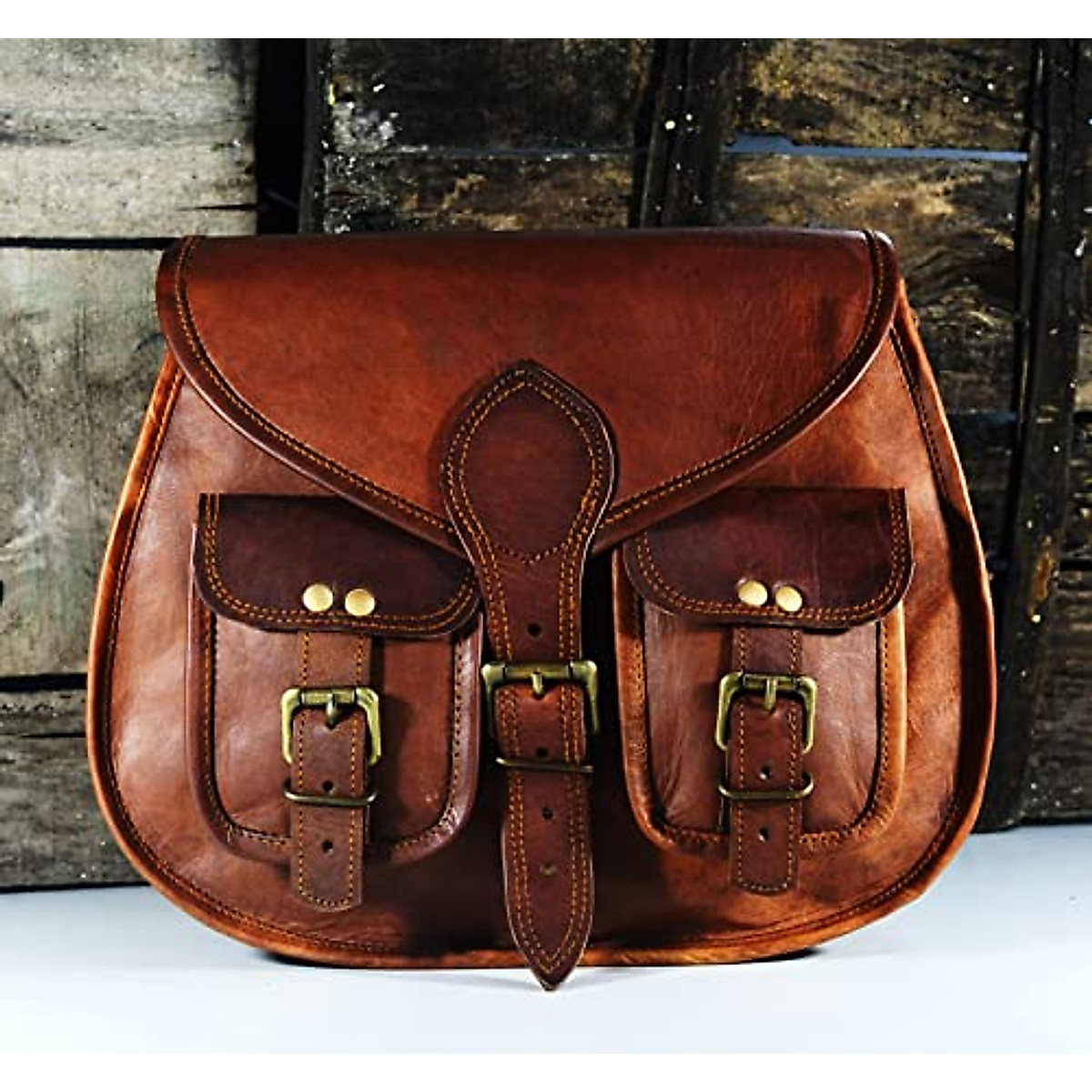 Satchel And Fable Leather Purse Cross body Shoulder Women Handbag I pad Bag