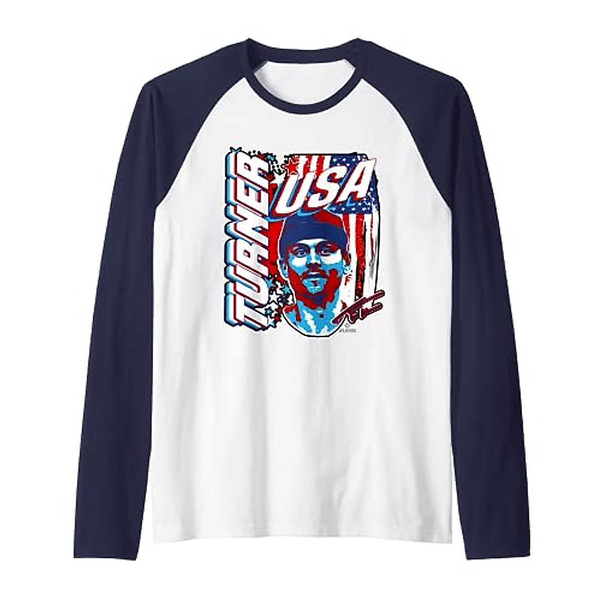 Trea Turner International Baseball USA MLBPA Raglan Baseball Tee