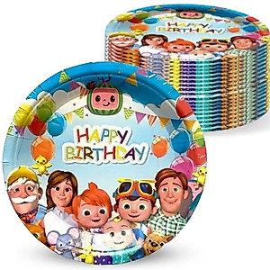 BOGAZNET 30PCS Plates 9" Birthday Decorations Party Plates for Party Supplies Party Favors 1st Birthday Birthday Party Decorations