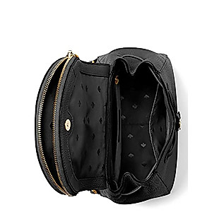 KATE SPADE LEILA MEDIUM FLAP BACKPACK TOTE BAG BLACK SOFT LEATHER