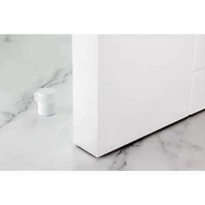 Door Stop I-181 Series (White Lacquered Stainless Steel - White Rubber, 0,79x0,99)