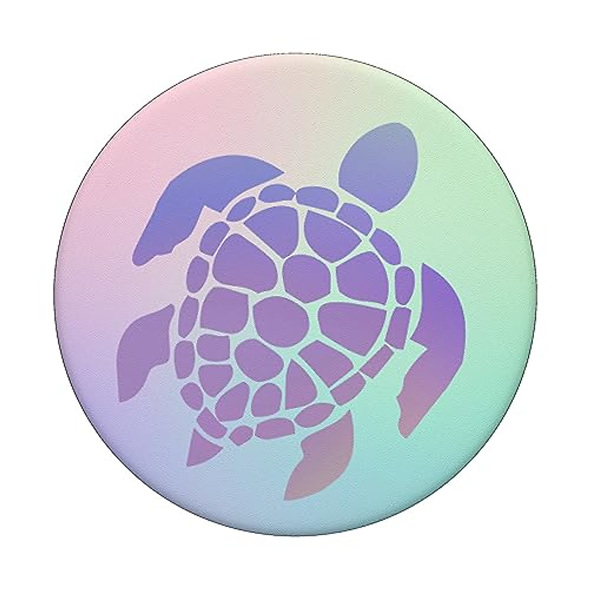 Purple Turtle Rainbow Watercolor PopSockets Standard PopGrip