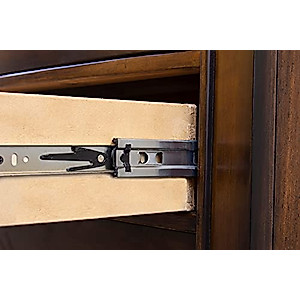 Sunset Trading Bahama Shutter Wood Nightstand, Tropical Walnut