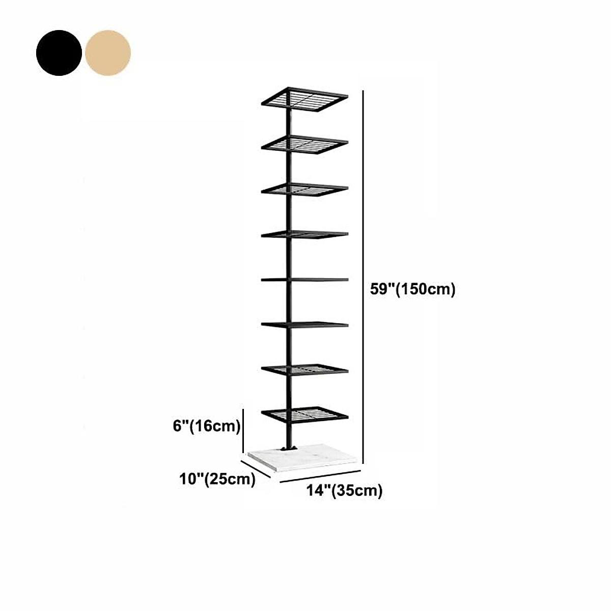 KWOKING Modern Open Back Bookshelf Vertical Shelf Bookcase Nordic Invisible Bookshelf Shelf Floor Wall Bedroom Suspension Simple Bookcase Small Apartment Bookshelf Gold 13.8" L x 9.8" W x 59" H