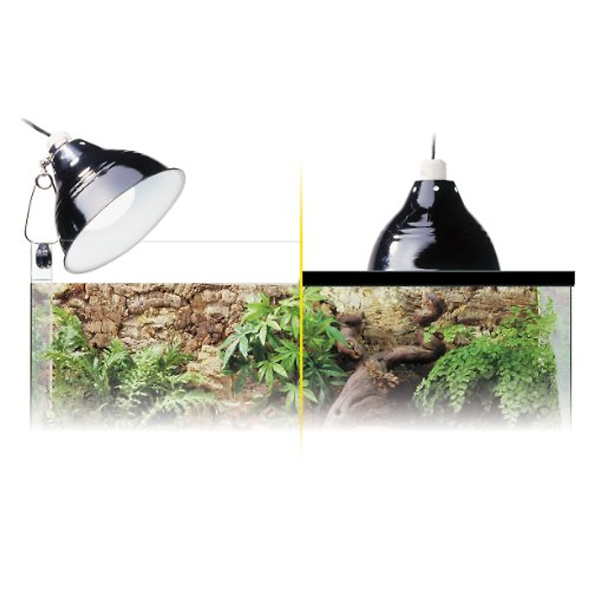 Exo Terra Glow Light Porcelain Clamp Lamp, 10-Inch Long