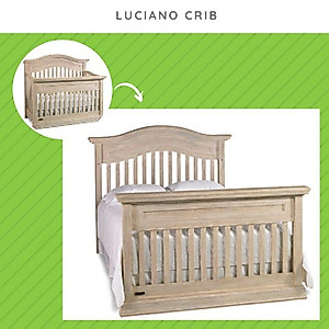 CC KITS Full Size Conversion Kit Bed Rails for Bel Amore & COSI Bella Cribs (Sea Washed Pine)