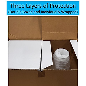 Labnique Borosilicate 3.3 Glass Conical Flask, Erlenmeyer Flask with Narrow Mouth, Graduated, Double Boxed, 500ml (Pack of 8)