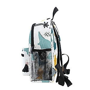 Cute Kid's Toddler Backpack Dinosaur Schoolbag for Boys Girls,Kindergarten Children Bag Preschool Nursery Travel Bag with Chest Clip((Dino Scandinavian Style))