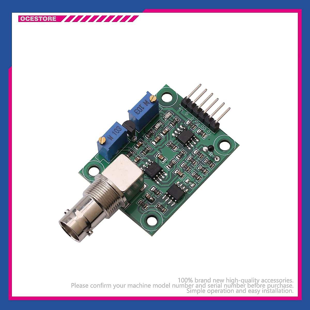 OCESTORE PH Value Detect Sensor Module PH0-14 + PH Electrode Probe BNC for Arduino PH Value Detect Sensor
