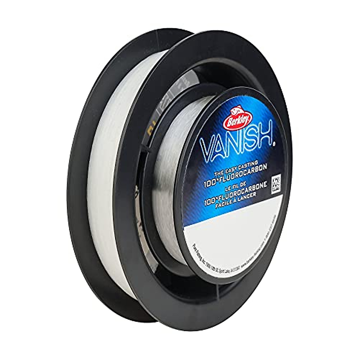 SpiderWire Ultracast Braid Vanish Fluorocarbon Dual Spool, 30lb Translucent Braid with 50lb Clear Fluoro Leader, 164yd | 150m