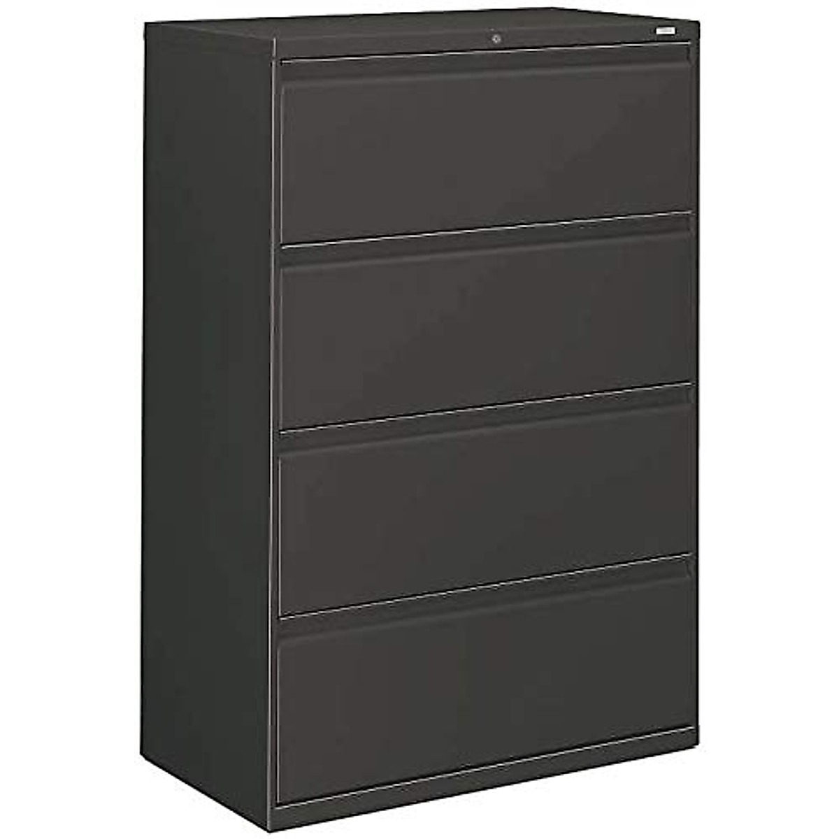 HON 884LS 800 Series Four-Drawer Lateral File, 36w x 19-1/4d x 53-1/4h, Charcoal