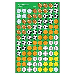 Trend, Inc. Sports Balls Supershapes Stickers, 800 CT