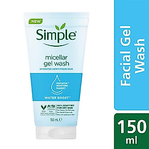 Simple Water Boost Micellar Gel Facial Wash, 5 Oz (150 ML) (1 Count)