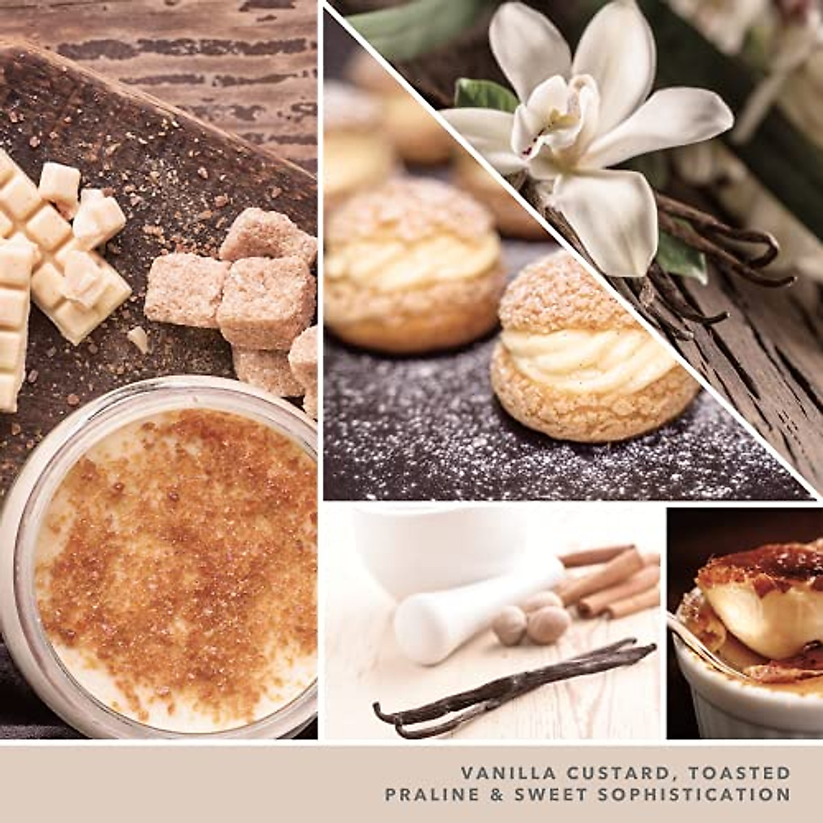 Yankee Candle Vanilla Crème Brûlée Scented, Signature 20oz Large Jar 2-Wick Candle, Over 60 Hours of Burn Time