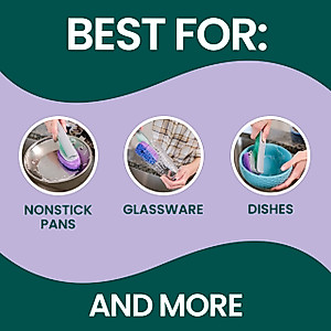 Scotch-Brite Scrub Dots Non-Scratch Dishwand Refills, Fits All Scotch-Brite Dishwands, 2 Refills