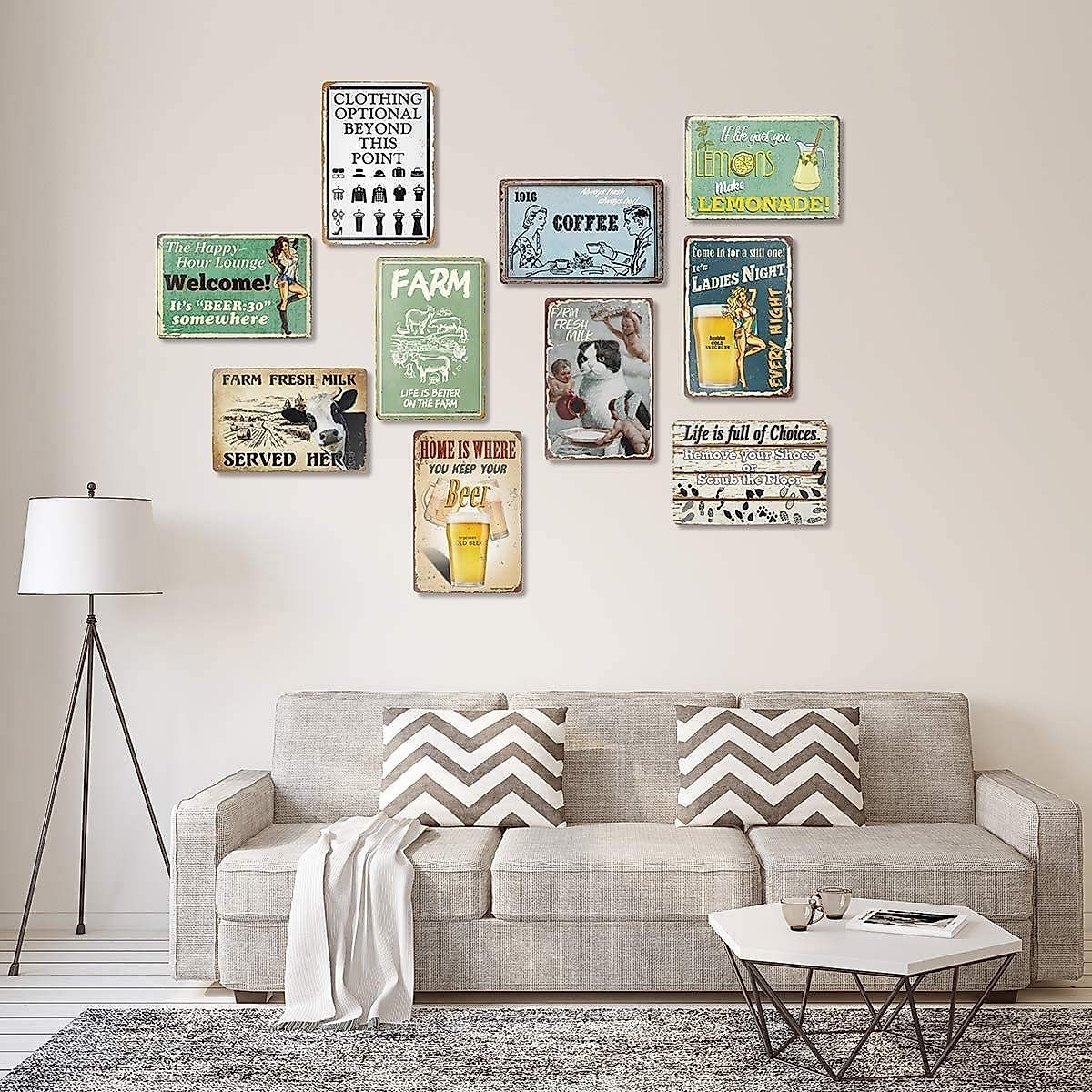 Mechanic Hourly Rate Metal Tin Signs Wrench Tools Retro Posters Mechanic Workshop Plaque Decoration Home Garage Repair Shop Wall Art Decor 8x12inch Decorative Signs & Plaques