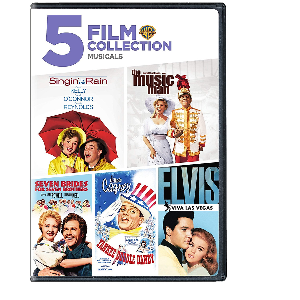 5 Film Collection: Musicals (Singin' in the Rain / The Music Man / Seven Brides For Seven Brothers / Yankee Doodle Dandy / Elvis-Viva Las Vegas)