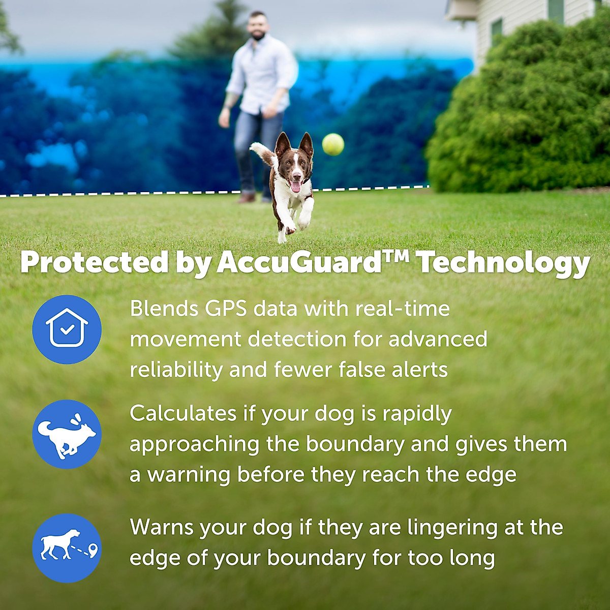 PetSafe Guardian GPS Connected Customizable Fence - World's Most Reliable GPS Fence Technology, Create Your Own Boundary, Long Battery Life - GPS Dog Fence With No Subscription Required