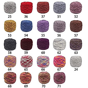 Fuzzy Knitting Yarn Medium Thick Skeins Acrylic Yarn for Knitting and Crocheting Super Soft Lightweight Crochet Yarn Breathable Knitting Fabric for Beginners DIY Craft Projects, 150g/Ball