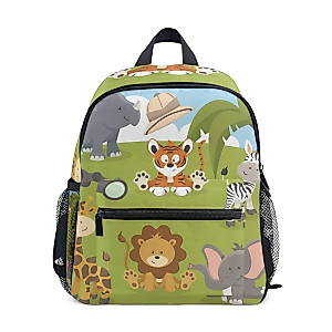 Kids Backpack Woodland Animals Preschool Bag for Toddler Boy Girls Schoolbag