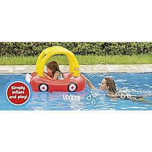 Little Tikes Cozy Coupe Inflatable Baby & Kids Pool Float, Red Car Coupe with beeping Horn. Easy to use a Great Float to Introduce Your Young Ones to The Water.