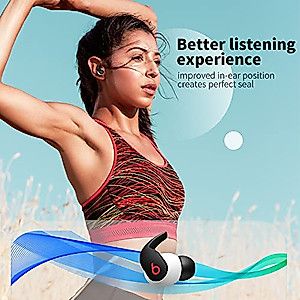 [5 Pairs] WOFRO Beats Fit Pro Ear Tips Covers Silicone Anti-Slip Protective Ear Covers Skin [Fit in Case] Earbuds Accessories Compatiable with Beats Fit Pro 2021(5 Colors Mixed)