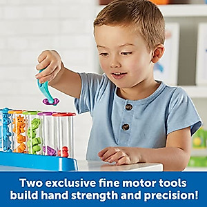 Learning Resources Silly Science Fine Motor Sorting Set, STEM Toys for Kids, Educational Toy, Preschool Fine Motor Skills, PreK Manipulatives, 55 Pieces, Age 3+ Gifts for Boys and Girls