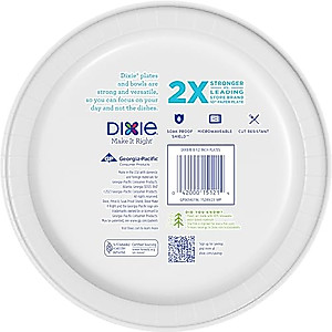 DIXIE® 8.5 INCH PAPER PLATES, 48 COUNT