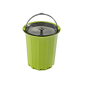 Full Circle FC15304-GS Odor-Free Kitchen Compost Bin, Breeze, Green Slate