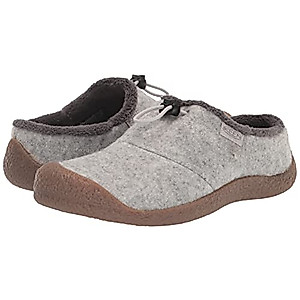 KEEN Women's Howser 3 Slide Comfy Durable Slippers, Light Gray Wool/Vapor, 7