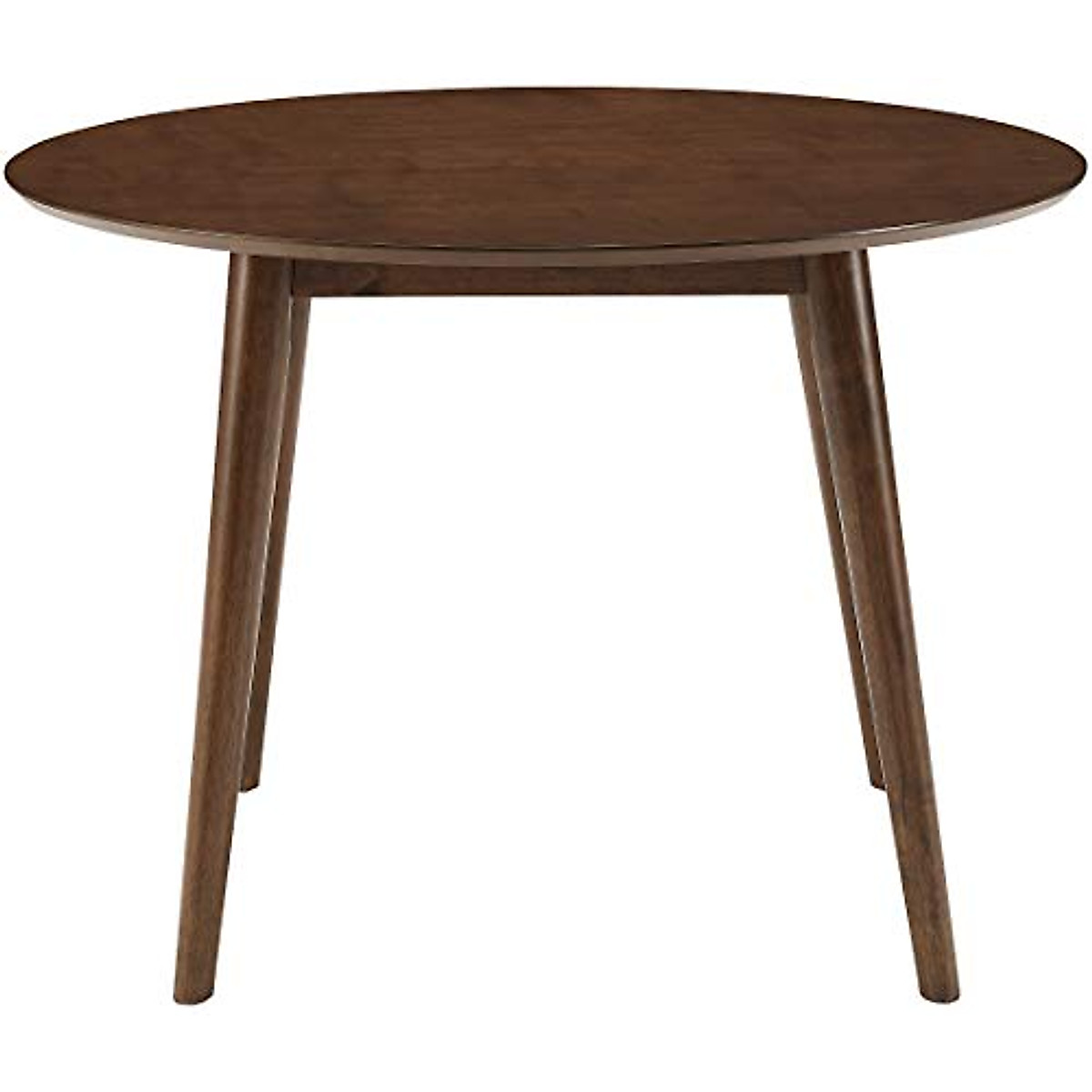 Crosley Furniture Landon Mid-Century Modern Round Wood Dining Table, Mahogany