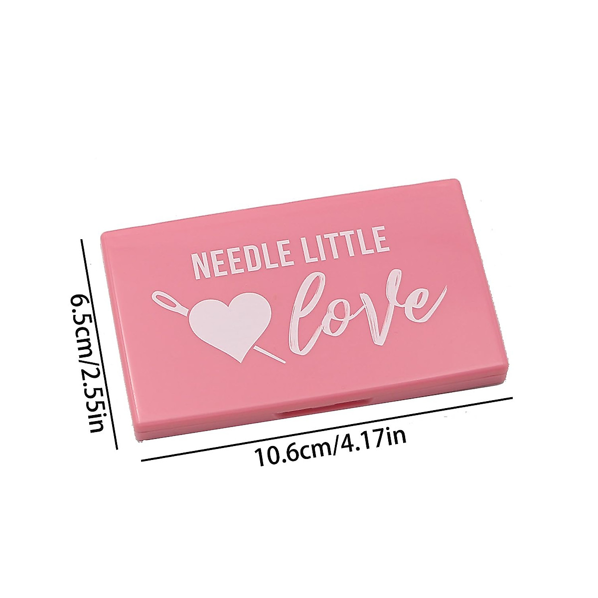 Magnetic Needle Storage Case, Rectangle Magnetic Needle Keeper Cross Stitch Manual DIY Sewing Stitching Pin Storage Box Plastic Cross Stitch Sewing Knitting Pin Organizer Container Tool