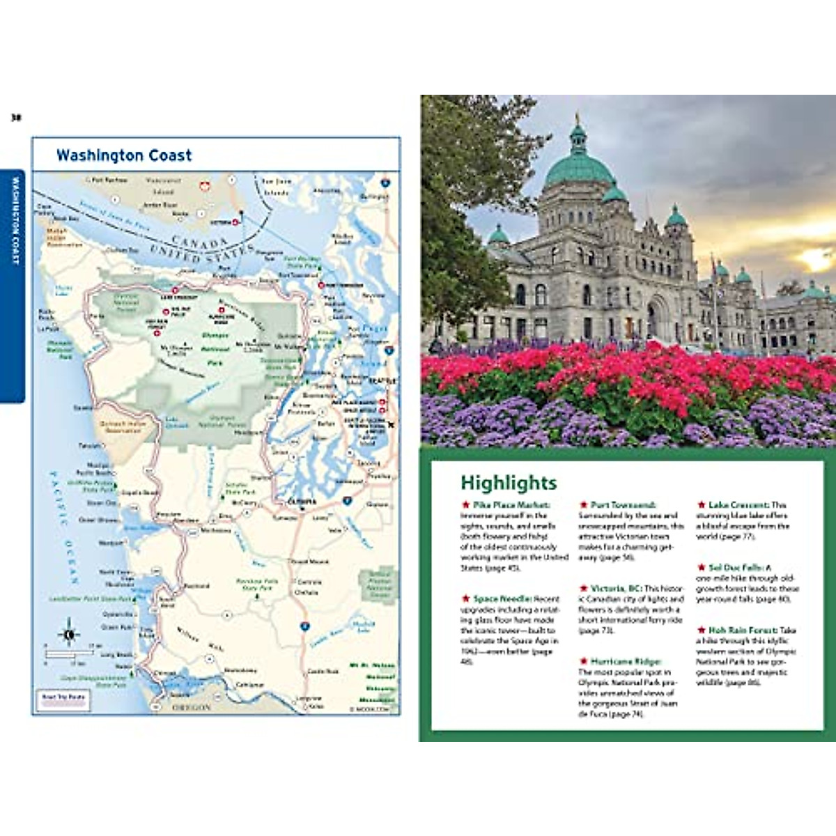 Moon Pacific Coast Highway Road Trip: California, Oregon & Washington (Travel Guide)