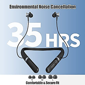 blueear Neckband Bluetooth Headphones, Sports Magnetic Neckband Wireless Headsets,with 35hrs Long-Lasting Battery,10mins Fast Charge,Bluetooth 5.2, Waterproof