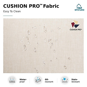 MFSTUDIO 9 PCS Patio Dining Set with Large Square Metal Slat Dining Table and 8 Swivel Metal Chair with Cushion, All Weather Outdoor Furniture for Lawn Backyard Garden