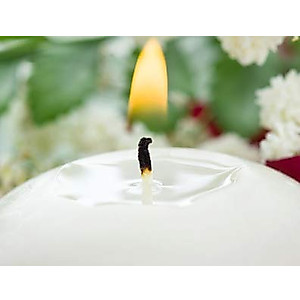D'light Online Large White Floating Candles 3 Inch Bulk Pack for Events, Weddings, Spa, Home Décor, Special Occasions, Cylinder Vases, Centerpieces at Wedding, and Holiday Decorations (Set of 72, White)